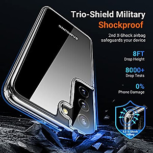 𝑻𝙊𝙍𝙍𝘼𝙎 Diamond Clear Samsung Galaxy S22 Case [Never Yellowing] [Military Grade Anti-Drop] Galaxy S22 Case, Hard PC Back & Flexible Bumper Shockproof Phone Case for Samsung S22, Crystal Clear