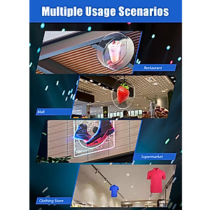 ASHATA 3D Hologram Fan,Holographic Projection WiFi Projector with 224 LED Light Beads 42cm 3D Advertising Player,for Business Store Shop Party Bar Advertising Signs(US)