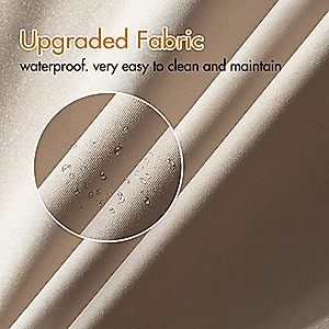 13 x 10 Ft Outdoor Patio Retractable Pergola with Canopy Sun shelter Pergola for Gardens, Terraces and Backyard (13 x 10 Ft, Light Brown)