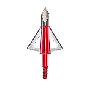 Muzzy 209-MX4, Bowhunting 100 Grain, .025" 4 Blade Broadhead, 1-1/8" Cutting Diameter, 3 Pack,red