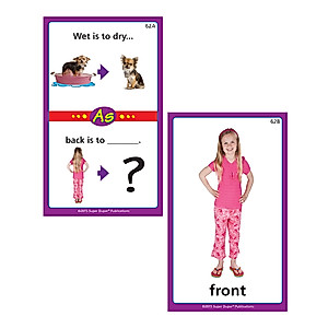 Super Duper Publications | Webber® Photo Flash Cards Analogies Early Reader | Educational Learning Resource for Children