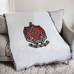 Tau Kappa Epsilon TKE Full Color Crest Afghan Blanket Throw