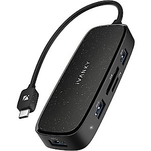USB C Laptop Docking Station, iVANKY 7-in-1 87W PD Dock, 4K HDMI Extend Display Thunderbolt 3/4 Dock Hub for MacBook, Dell, HP, Lenovo, Surface, etc, USB 3.0, SD/TF