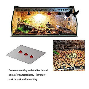 14W Reptile Heating Pad&Reptile Reflective Insulation Film Under Tank Terrarium Keep Warming Pet Animals Heater Heating Pad Mat Reptile