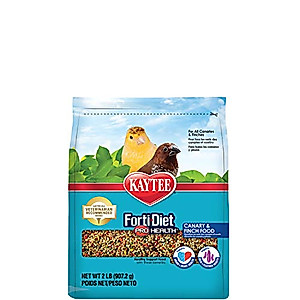 Kaytee Forti-Diet Pro Health Canary & Finch Pet Bird Food, 2 Pound