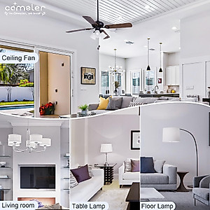 comzler E26 LED Ceiling Fan Light Bulbs 3000K Soft Warm White, 60 Watt Equivalent Light Bulbs, A15 LED Refrigerator Light Bulb, E26 Base Small Light Bulb, Eye Protection, 120V, 600LM, CRI 85+, 6 Pack