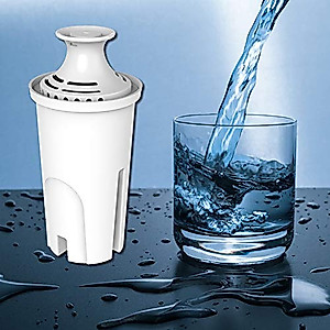 Replacement for Brita® Standard Water Filter，Pitcher Water Filter Compatible with Classic OB03, Mavea 107007, and More, NSF Certified Pitcher Water Filter, 1 Year Filter Supply, 4 Packs