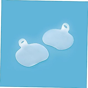 LALAFINA Pair Insoles for High Heels White Gel Bunion Protector Gel Bunion Toe Spreader Foot Separator for Bunion Forefoot Pad Soft Splitter Foot Straighter