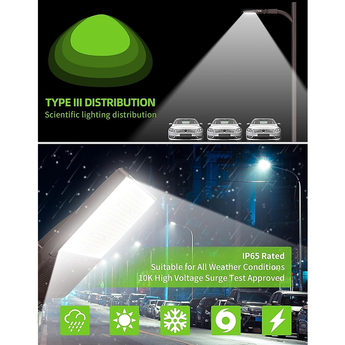 9 Pack 480V 150W LED Parking Lot Light,UL DLC Listed Commercial 22500LM LED Shoebox Pole Lights Slip Fit Mount Flood Lights 5000K IP65 Outdoor Area Sport Court Street Road Lighting AC 277-480V