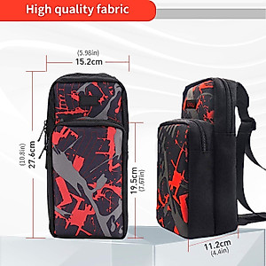 AOPUTTRIVER Travel Bag for Nintendo Switch Nintendo Switch Storage Backpack Protective Storage Sling Backpack Shoulder Bag for Nintendo Switch, Dock, Joy-Con Grip&Switch Accessories, iphone and iPad