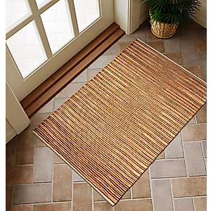 OJIA Indoor Door Mat 2'x3' Small Door Rugs for Entryway Washable Farmhouse Fall Bathroom Rug Kitchen Rug, Cotton Woven Entry Rug Front Door Mats Entrance Rustic Throw Rugs for Doorway Bedroom