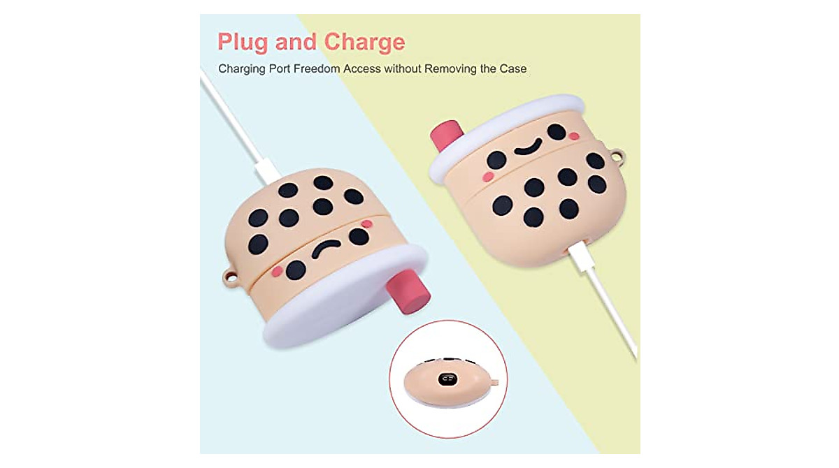 Cute Boba Milk Tea Beats Studio Buds Case & Keychain Cover
