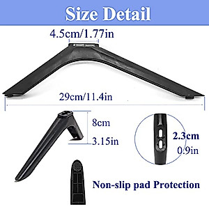 Universal TV Base Stand for TCL Roku LG KONKA TV Legs Replacement for TCL Smart TV 45in 46in 49in 50in 55in 60in 65inUniversal TV Legs for TCL Roku TV Base,TV Stand Legs with Screws