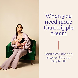 Lansinoh Soothies Cooling Gel Pads, Breastfeeding Essentials, Provides Cooling Relief for Sore Nipples, 2 Count (Pack of 1)