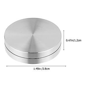 Rotating Cake Turntable Revolving Stand: Cake Decorating Display Stand 2pcs Aluminum Alloy Turntable Bearing for Flat Panel Monitor TV Lazy Susan Swivel Stand