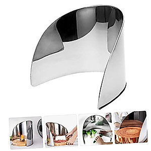 Zerodeko Chopping Board Guard Butter Board Cooking Sink Screen Round Cutting Board Metal Screen Dirt Spatter Guard Chopping Board Oil Baffle Kitchen Grease Shield Screen Barrier Safety Mask