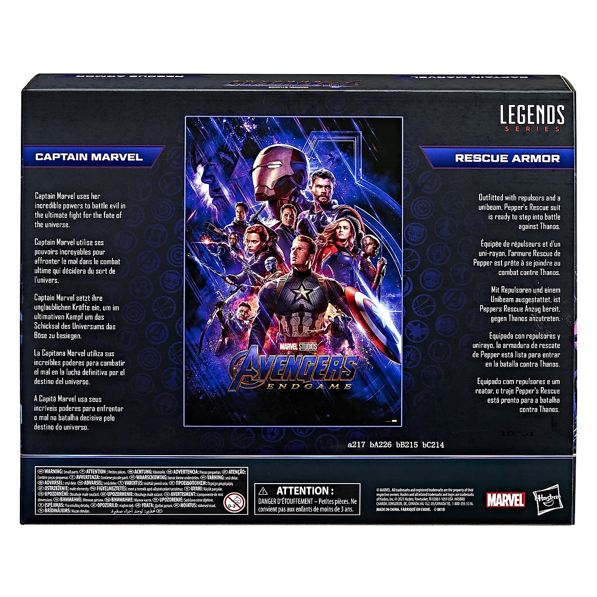 Marvel Legends Series Captain Marvel and Rescue Armor 2-Pack, Infinity Saga, 6-Inch Scale Action Figure Toy, 2 Figures and 12 Accessories (Amazon Exclusive)