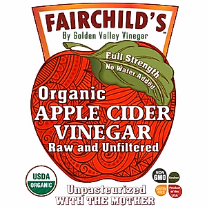 Fairchild's Organic Raw & Unfiltered Apple Cider Vinegar, 32 FZ - Two Pack