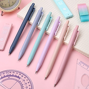 Four Candies Cute Mechanical Pencil Set, 6PCS Pastel Mechanical Pencils 0.5mm & 0.7mm with 360PCS HB Pencil Leads, 3PCS Erasers and 9PCS Eraser Refills, Aesthetic Mechanical Pencils for Girls Writing