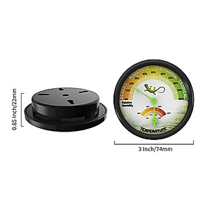 CAZSTYK Pet Rearing Box Gauge Reptile Temperature Humidity Hygrometer 1/2pcs