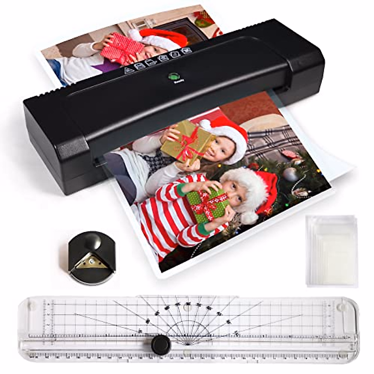 Laminator 9-inch Thermal Laminator with Laminating Sheets 10pcs, with Paper Cutter and Corner Rounder,with 2-Min Faster Preheat,Mini Personal Lamination Machine withr for Teacher Home…