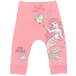 Disney Princess Belle Aurora Cinderella Infant Baby Girls 4 Pack Pants 12 Months