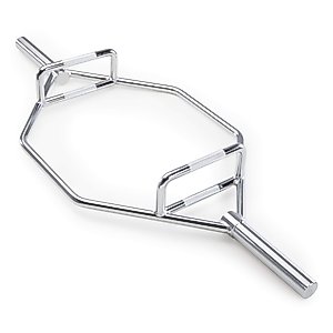 Marcy Olympic Hex Bar, Trap Bar for Squats, Deadlifts and Shrugs, Chrome-Plated Finish HTB-6921