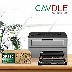 CAVDLE DR-730 Compatible Drum Unit Replacement for Brother DR730 Work with HL-L2325DW HL-L2350DW HL-L2390DW HL-L2395DW HL-L2370DW DCP-L2550DW MFC-L2690DW MFC-L2710DW MFC-L2717DW MFC-L2750DW Printers