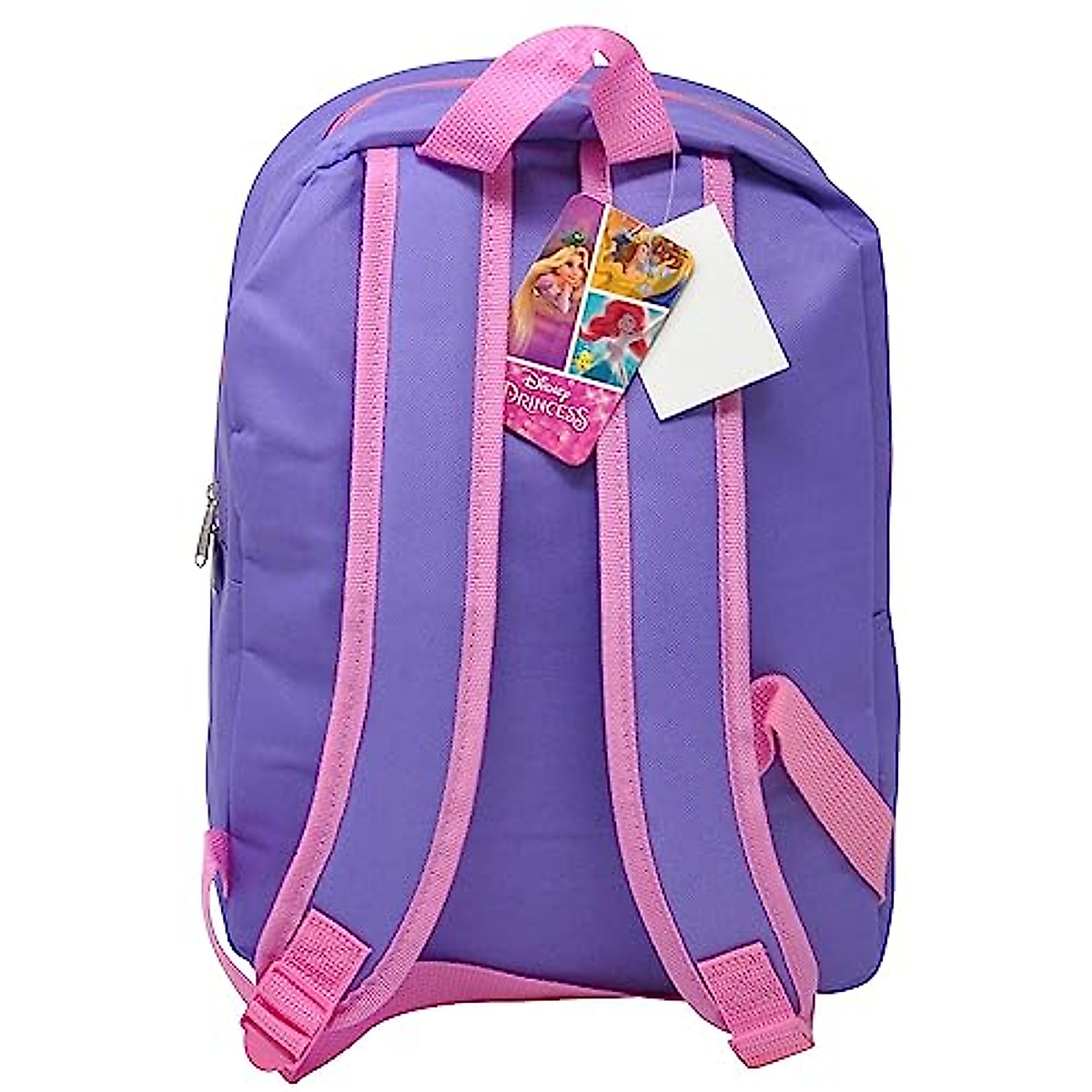 Ruz Princess Tiana Licensed Girl's 15 Inch School Bag Backpack (Purple-Pink)