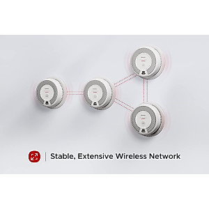 X-Sense Wireless Interconnected Combination Smoke and Carbon Monoxide Detector, 10-Year Battery Powered Fire and CO Alarm, SC06-W, Pack of 1