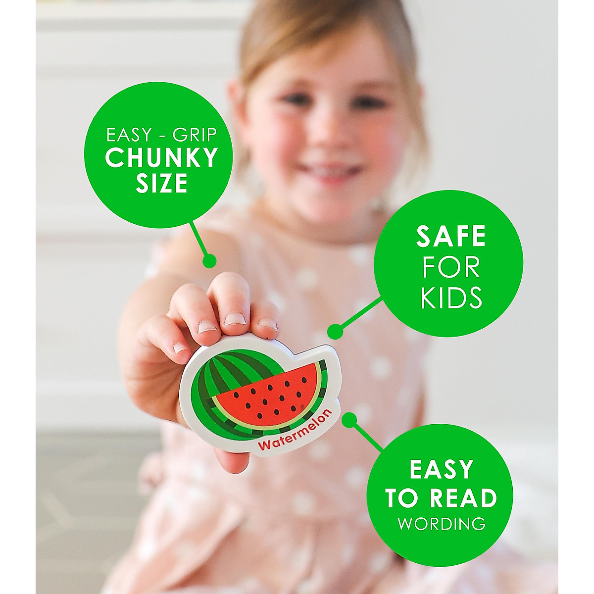 Curious Columbus - Fridge Magnets for Toddlers - Learning Magnets for Toddlers - Set of 52 Toddler Magnets - 26 Big Foam Food Magnets + 26 ABC Alphabet Magnets - Fun Refrigerator Magnets for Kids