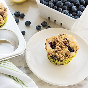 Nordic Ware Naturals Ovenware Compact Muffin Pan, Silver