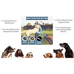 RC Ultrasonic Bark Deterrent |Anti-bark Training Device and Corrector Behavioral |Stop Bad Behavior with LED Lights |1-Year Warranty (Charcoal, New Upgraded)-(6M - 8Years)