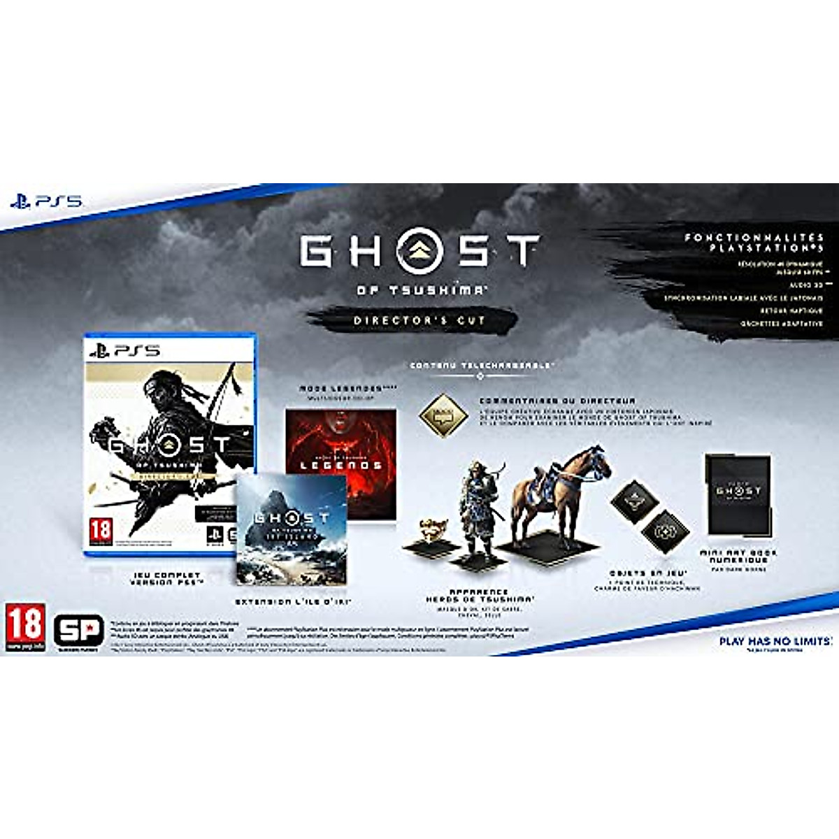 SONY PS5 GHOST OF TSUSHIMA DIRECTOR'S CUT- PS5, Black, 10GHOCU2