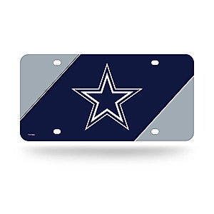 Rico Industries NFL Dallas Cowboys Plastic Tag 6" x 11.5" Plastic Auto Tag