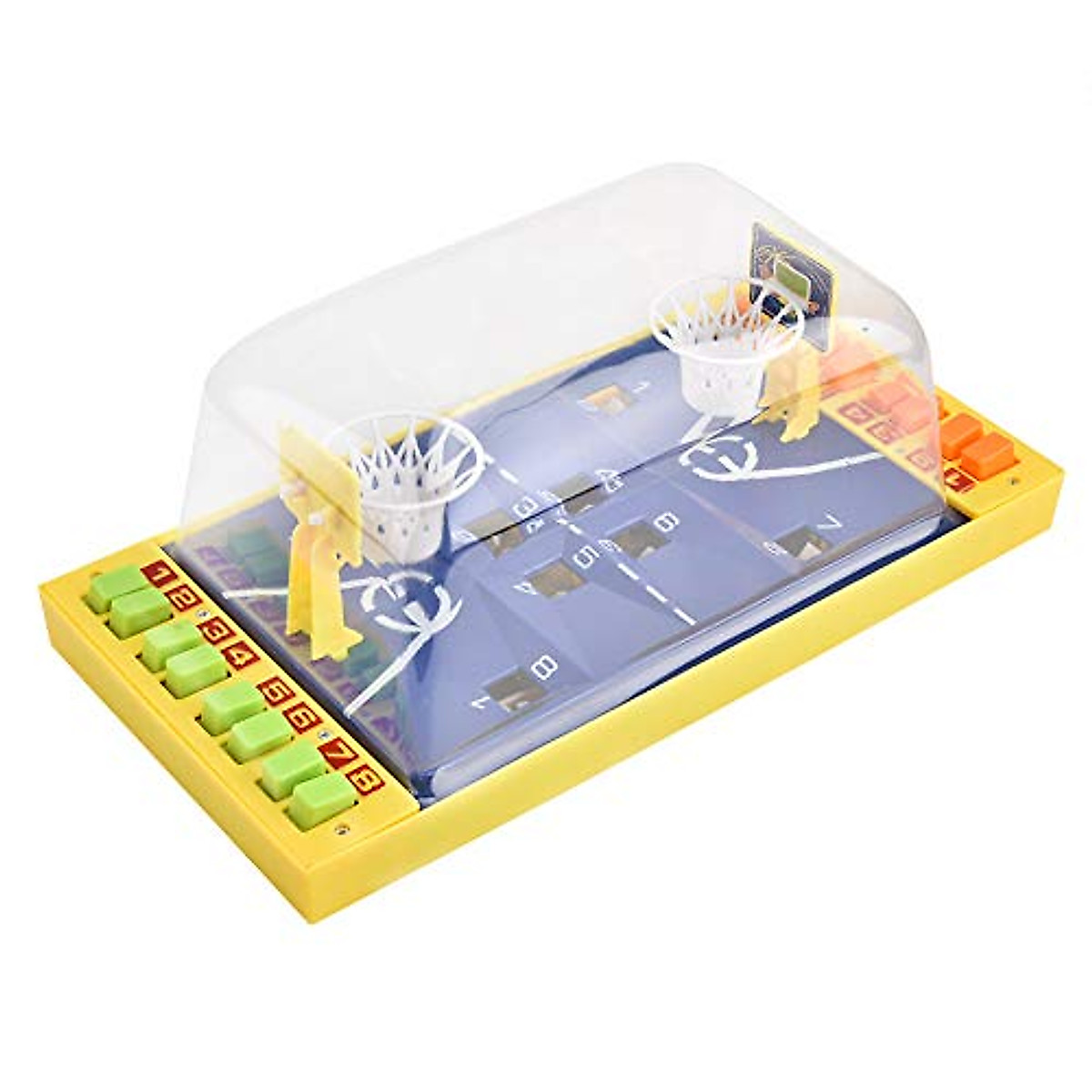 KLEOAD Toy Basketball Table Games, Mini Double People Finger Eject Basketball Court Interactive Parent Child Toy Kid Puzzle Educational Board Basketball Game Toy Basketball Toy