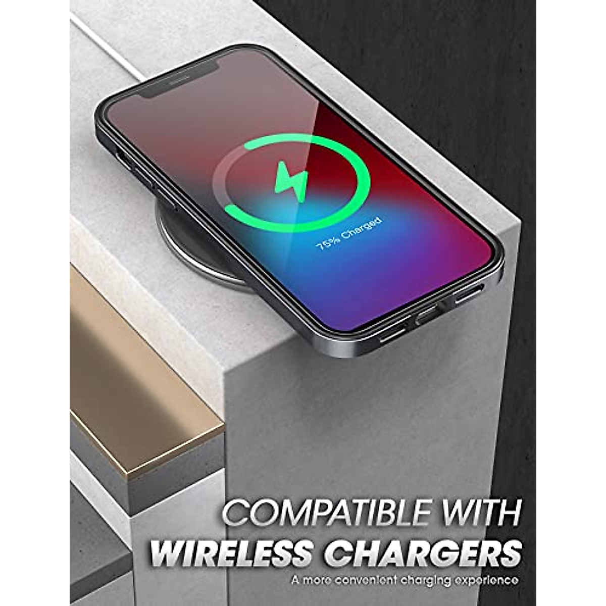 SUPCASE Unicorn Beetle Edge Series Case Designed for iPhone 11 (2019 Release) 6.1 Inch, Slim Frame Case with TPU Inner Bumper & Transparent Back (Black)