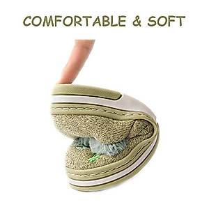 Kids Toddler Slippers Boys Girls Cute Dinosaur House Slippers Memory Foam Comfy Bedroom Home Slippers Winter Warm Indoor House Home Shoes