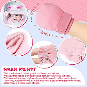 16 Pairs Adjustable Baby Mittens No Scratch Newborn Cotton Breathable Gloves Warm Baby Mitts for Boys Kids