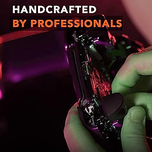 Custom Wireless UN-MODDED PRO Controller compatible with PS5 Exclusive Unique Design (Black/Red)