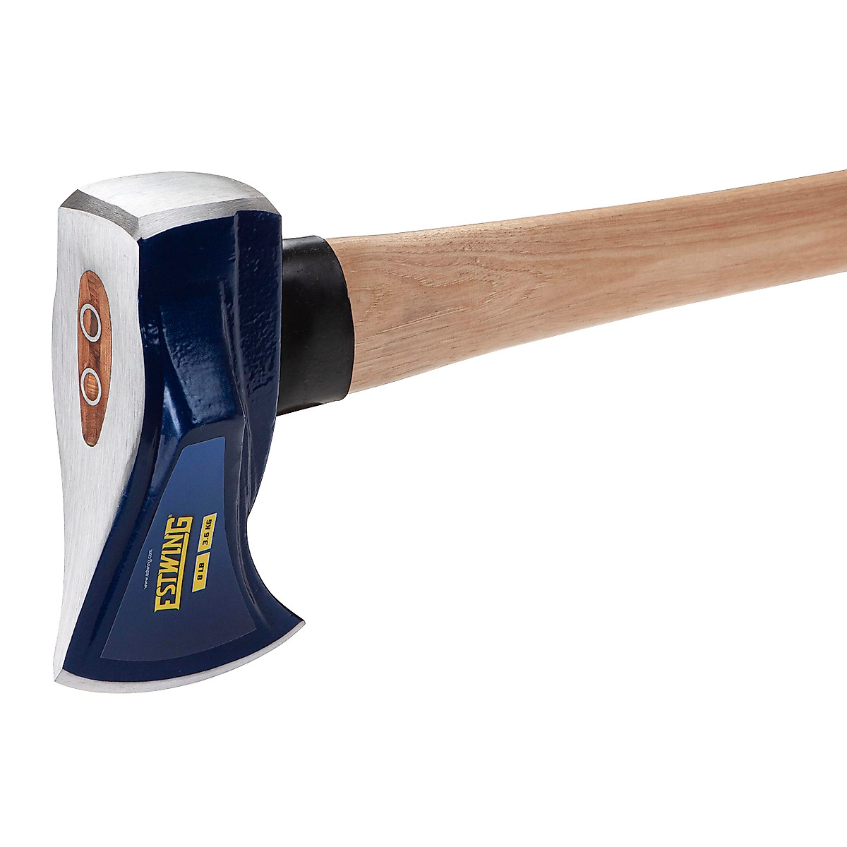 Estwing 8 Pound Wood Splitting Maul Tool with 36 Inch Hickory Wooden Handle, Steel Blade, and Superior Shock Absorption for Effortless Wood Splitting