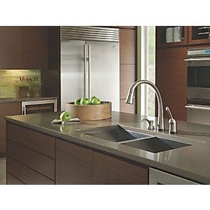 Delta Faucet Pilar Kitchen Soap Dispenser for Kitchen Sinks, Stainless RP50781SS & RP30395 Delta Plumbing Replacement Parts, Chrome