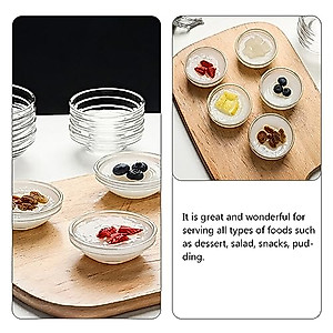 HANABASS 10pcs Bozai Cake Mold small pinch prep bowls ice cream bowls dessert serving bowls custard cups clear bowls serving dishes soy sauce dishes mini prep bowls dipping dish jelly Glass