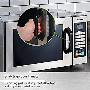 Panasonic Countertop Commercial Microwave Oven with 10 Programmable Memory and Touch Screen Control, 1000W of Cooking Power - NE-1054F - 0.8 Cu. Ft (Stainless Steel)