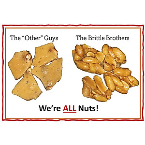 Brittle Brothers Peanut Brittle - 16 oz. Box : Voted #1-4x’s more Nuts - Gift Set Cashew Pecan Bacon Corporate Christmas Mother Father Chocolate
