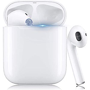 Wireless Earbuds, Bluetooth Earbuds Touch Control Stereo Sound Bluetooth Headphones with Mic, 35H Playtime IPX7 Waterproof Wireless Ear Buds with Type C Charging Case for airpod iPhone Android iOS