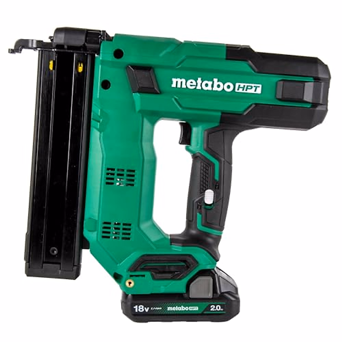 Metabo HPT 18V MultiVolt™ 1-1/2-Inch Cordless Narrow Crown Stapler Kit, Includes 1-18V 2.0 Ah Battery, N1804DB