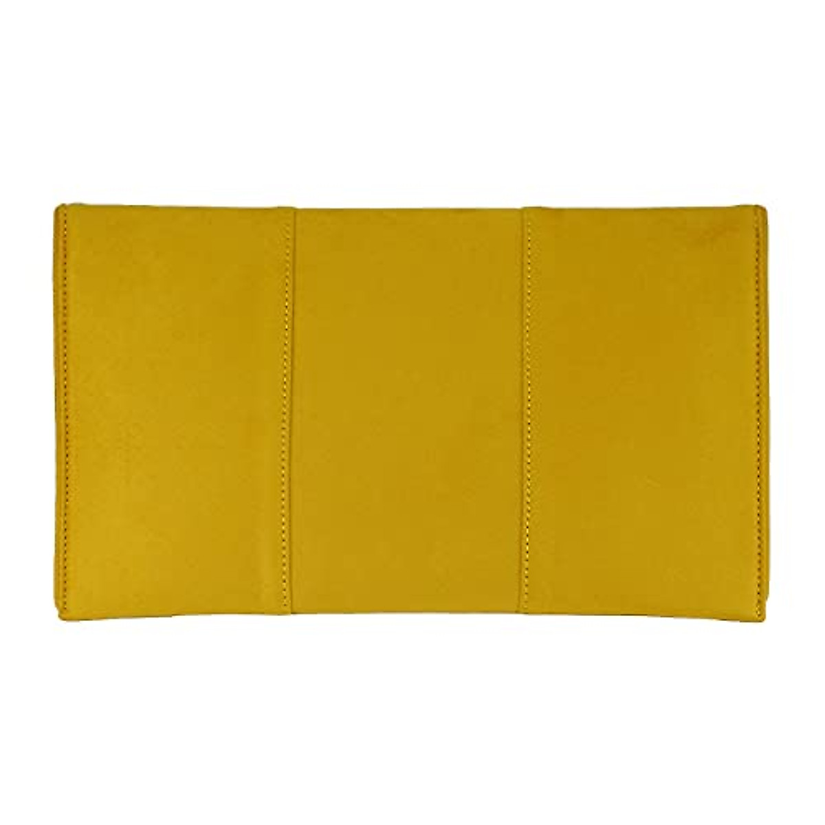 JNB Women's Faux Microsuede Envelope Clutch (Mustard)