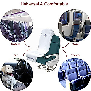 2pcs Protective Airplane Seat Covers for Travel Automotive Seat Cover Plane Protector Cars Taxi Train Public Transit Bus Disposable/Reusable Hygienic (Light, 2-Pack)