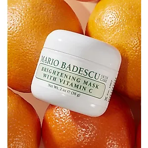 Mario Badescu Brightening Mask with Vitamin C for All Skin Types | Face Mask That Brightens Skin and Unclogs Pores | Formulated with Vitamin C & Kaolin Clay | 2 FL OZ